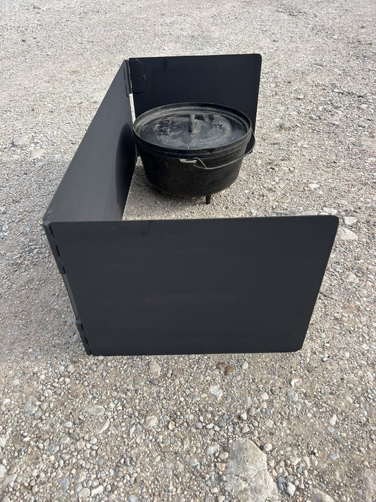 Handcrafted Steel Wind Block for Campfires – Heritage Backyard Inc.
