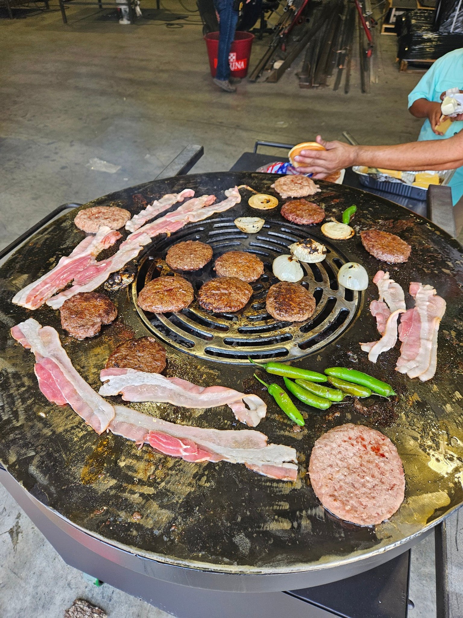 BBQ Fire Pit with Built-In Wood Storage Cabinet – Heritage Backyard Inc.