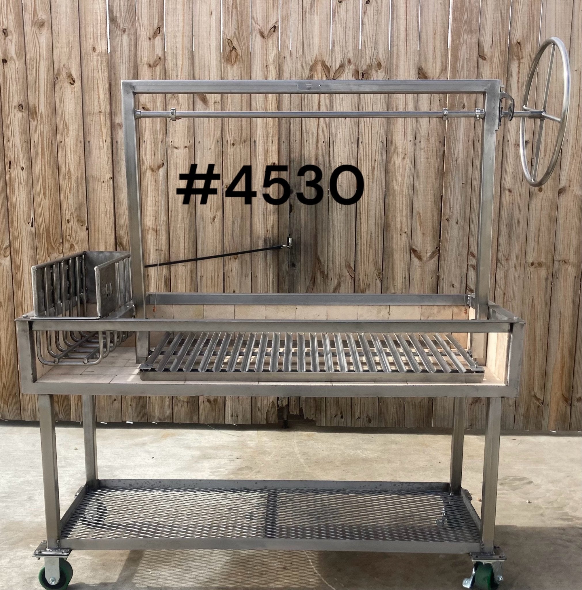 Argentine BBQ Grills with a Cart and a Side Brasero – Heritage Backyard ...