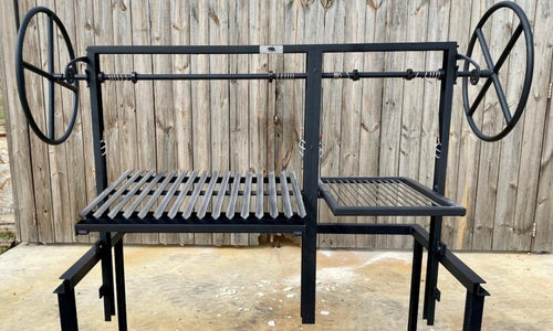 Split Argentine Grill Kit for Masonry | 3 or 4 Sided Flange | Black ...